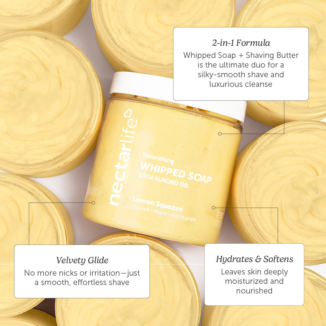 Nourishing Handmade Whipped Body Soap for Bath | Nectar Life